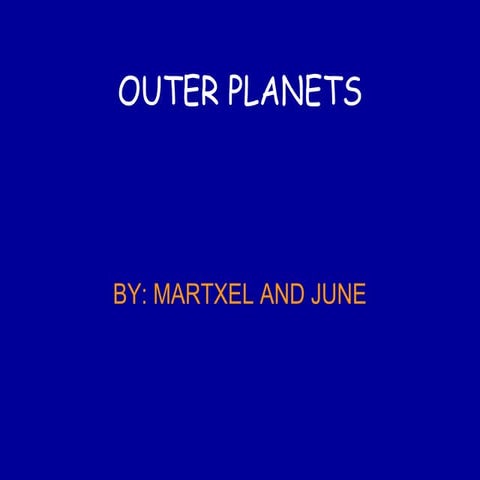 Outer planets | PPT