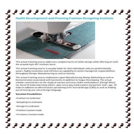 Lots of scope in fashion designing | PDF