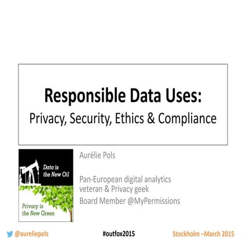 Responsible Data Uses: Privacy, Security, Ethics & Compliance | PPT
