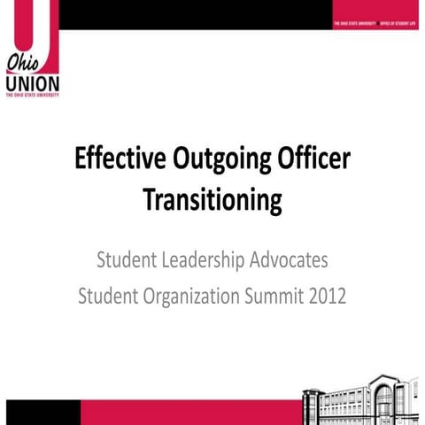 Outgoing officer transition | PPTX