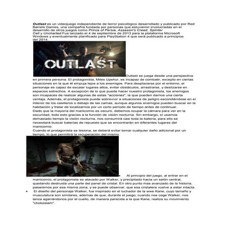Outlast | DOCX