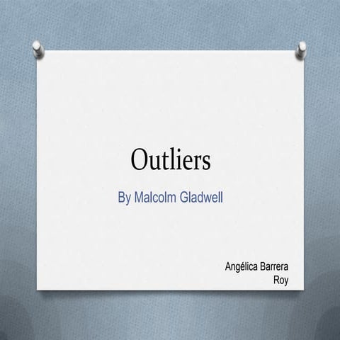 Outliers | PPTX