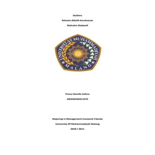 Outliers Malcolm Gladwell | DOCX