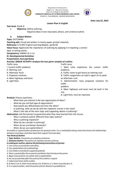 Lesson plan writing | PDF