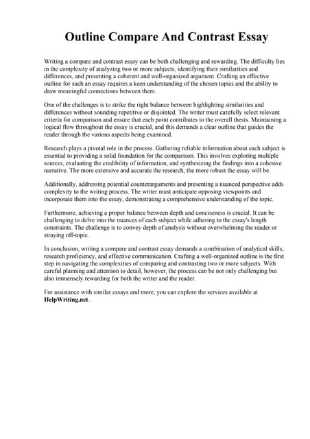 Starting A Compare And Contrast Essay.pdf