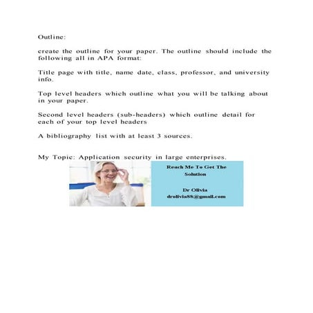 Outlinecreate the outline for your paper. The outline should in | PDF