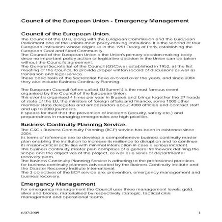 Emergency Management | PDF