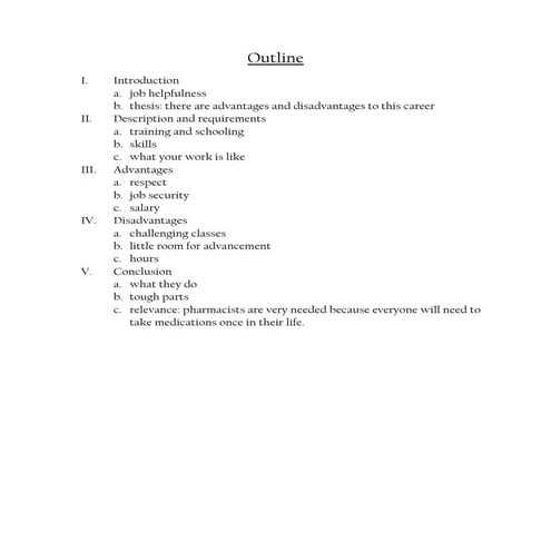Outline for junior paper | DOCX