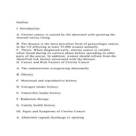 UTERINE CANCER and nursing management .pptx
