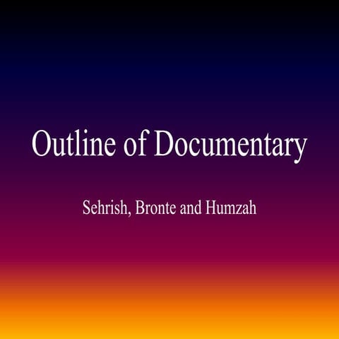 Outline of documentary | PPTX