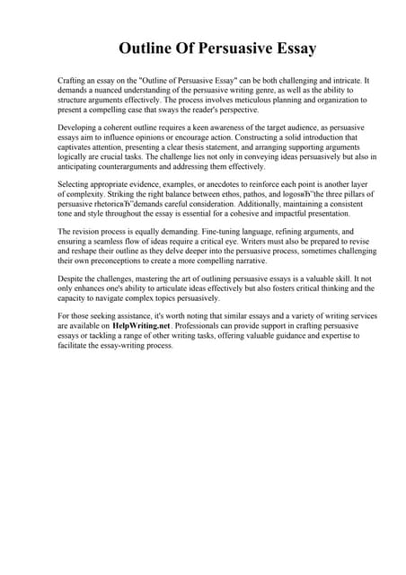 Transition Words For A Persuasive Essay | PDF