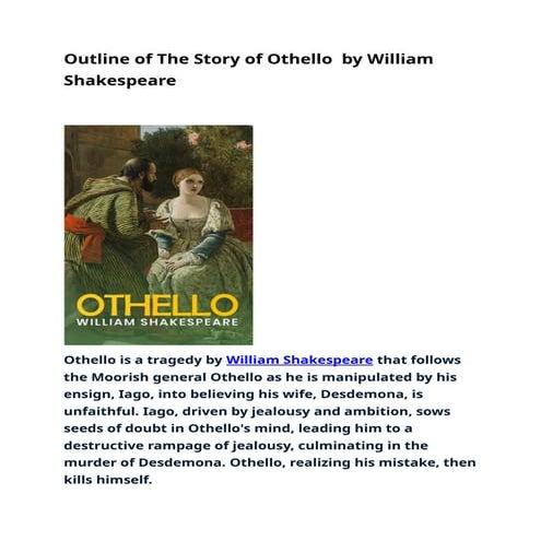 Outline of The Story of Othello by William Shakespeare.docx