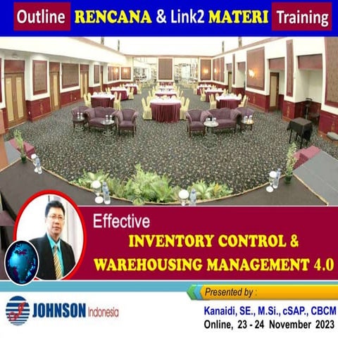 Outline_RENCANA & Link2 MATERI Pelatihan _"Effective INVENTORY CONTROL ...