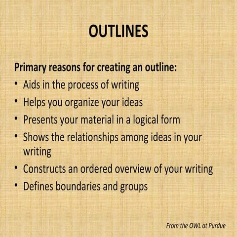Outlines 2011 | PPT