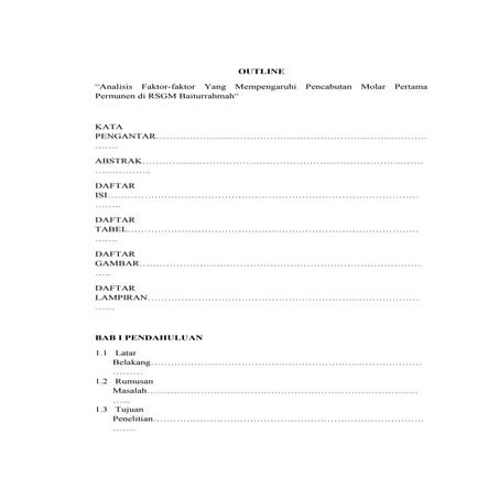 Outline skripsi aal | DOCX