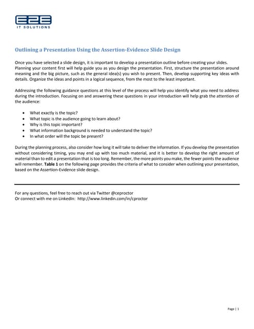 How to Prepare a PPT Presentation | PPT