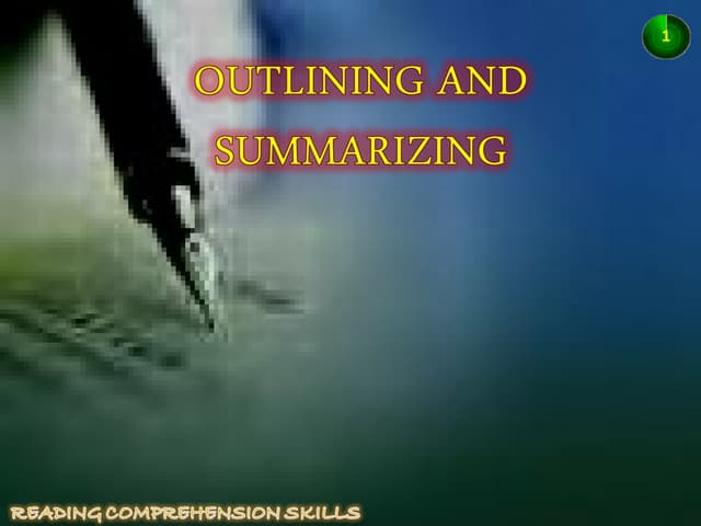 Creating an outline | PPTX