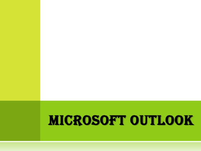 Outlook training slides | PPTX