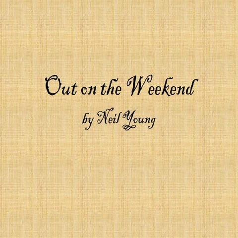 Out on the weekend | PPT