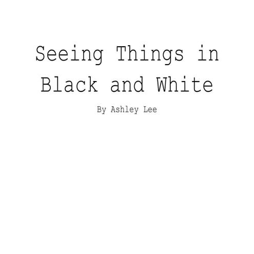 Seeing Things in Black and White Storyboards | PPT