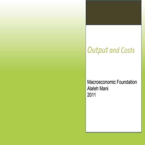 Output and costs | PPT
