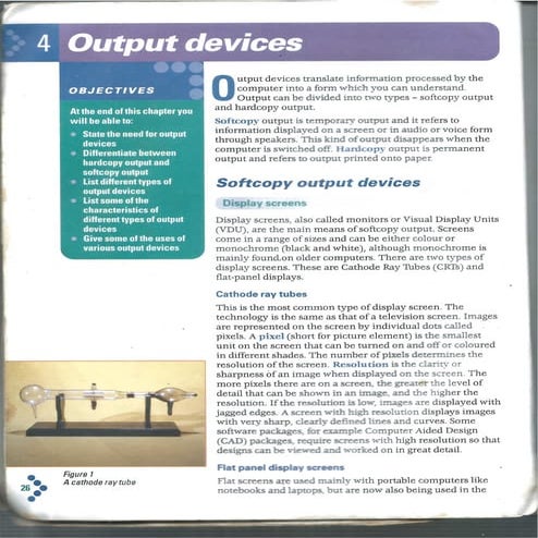 Output devices - Chapter 4 | PDF