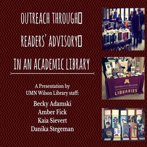 Outreach Through Readers' Advisory in an Academic Library | PDF