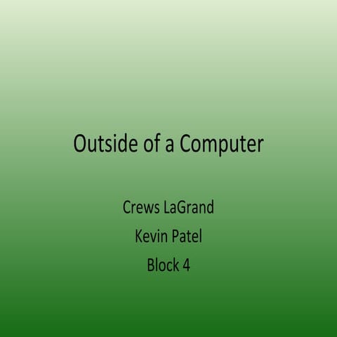 Outside Of A Computer | PPT