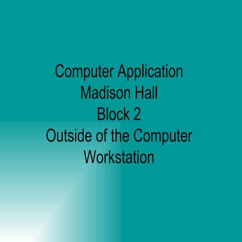 Outside Of The Computer 2 | PPT | Computer Peripherals | Computing