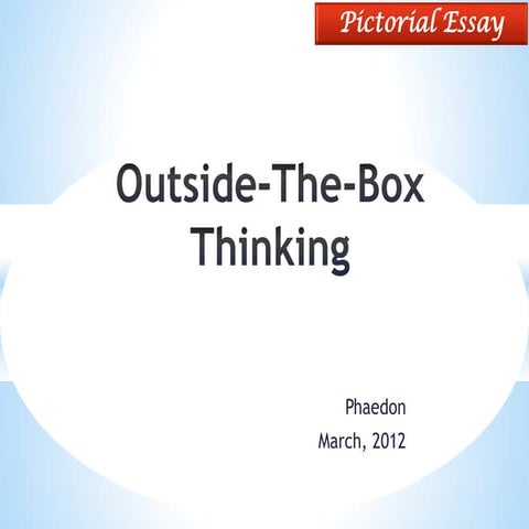 Outside the-box thinking | PPT