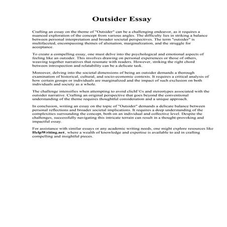 The Outsider Essay.pdf