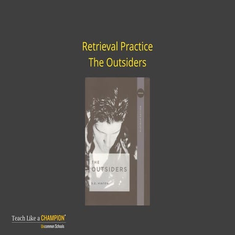 The Outsiders - power point on background, characters and themes | PPTX