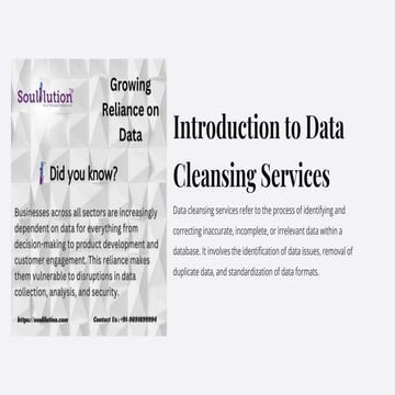 Outsource Data Cleansing Services Pptx