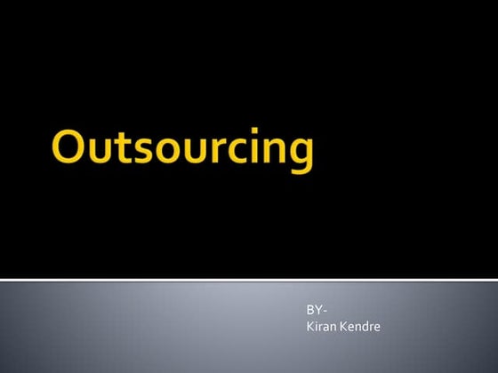 Outsourcing | PPT
