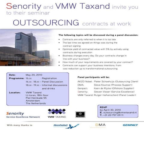 Outsourcing contracts at work | PDF