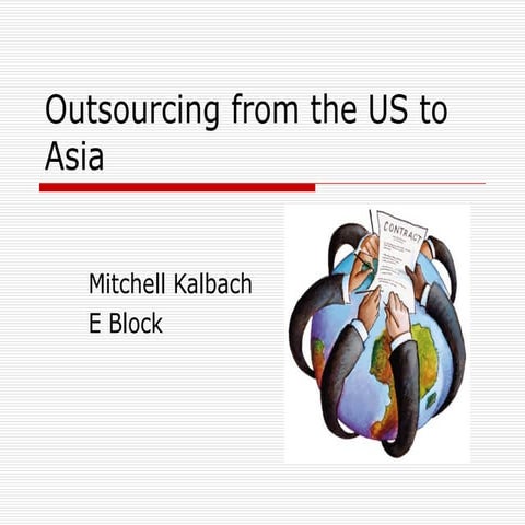 Outsourcing from the us to asia powerpoint | PPT | Business | Business ...