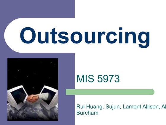 Outsourcing | PPT