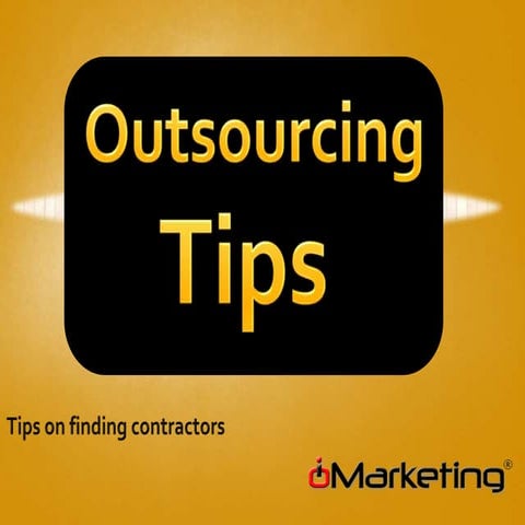 Outsourcing tips | PPTX