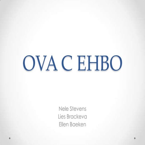 Ova c ehbo presentatie | PPTX