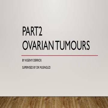 OVARIAN CONDITIONS(2).pptx benign and malignant | PPTX
