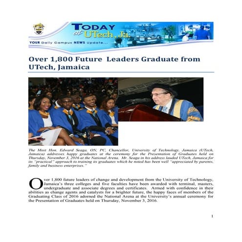 Over 1,800 gradate from u tech jamaica | PDF