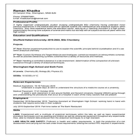 Dr Andrew Russell CV | PDF