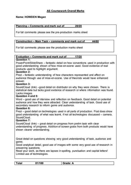 evaluation and overall feedback sheet | PDF