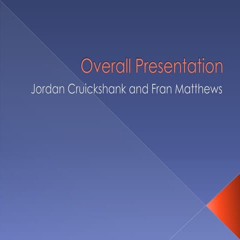 Overall presentation | PPT