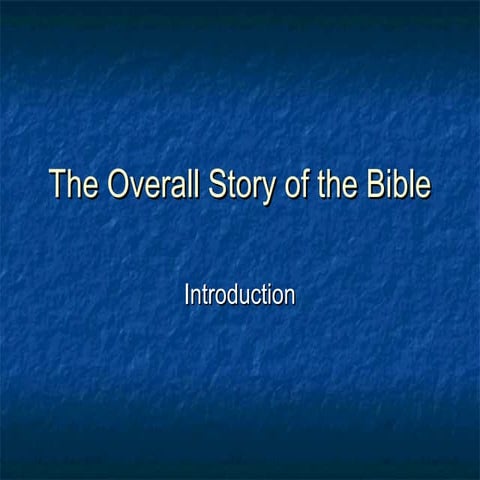 Overall story | PPT