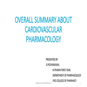 SUMMARY ABOUT CARDIOVASCULAR PHARMACOLOGY 1.pptx