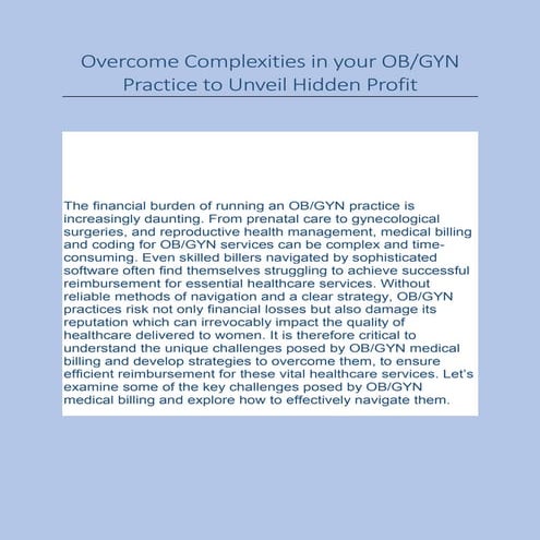Understanding Key Elements of OB-GYN Billing.pptx
