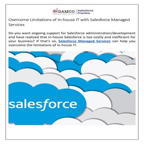 Overcome Limitations of In-house IT with Salesforce Managed Services | PDF