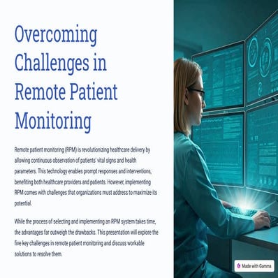 Overcoming Challenges in Remote Patient Monitoring | PDF