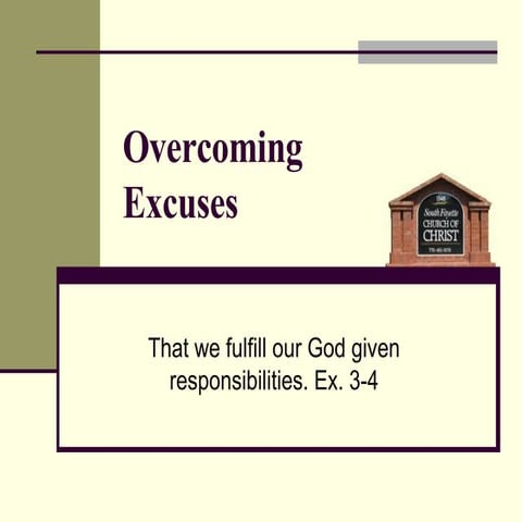 Overcoming Excuses | PPT